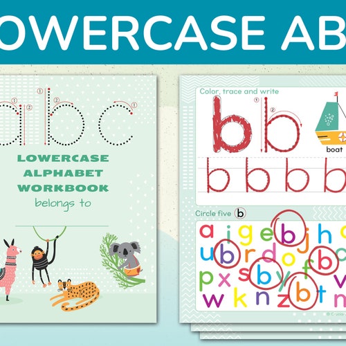 Alphabet Tracing Printable Worksheets. Farm Themed ABC - Etsy