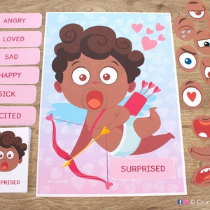 CUPID Emotions and Feelings. Valentine's Day Printable Activity ...