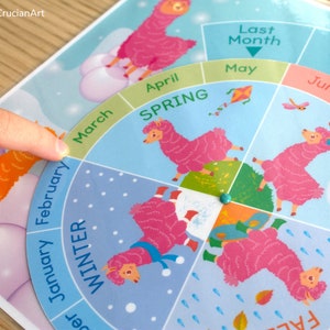 Seasons and Months of the Year Printable Acitivty for Girls. Preschool ...