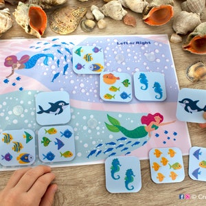 Mermaids Sorting & Matching Printable Busy Book for Girls. Learning ...