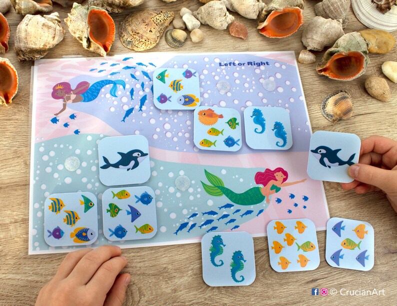 Mermaids Sorting & Matching Printable Busy Book for Girls. - Etsy