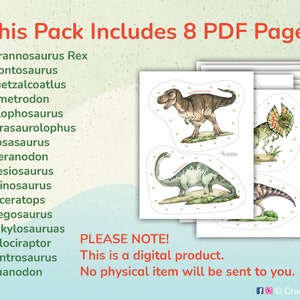 Dinosaur Lacing Cards. Dino Theme Toddler and Preschool Activity ...