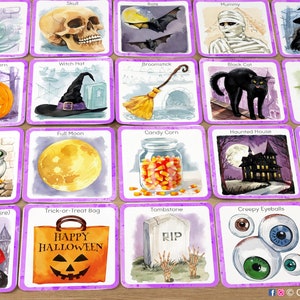 Halloween Memory Game: Printable Toddler Preschool Matching Activity ...
