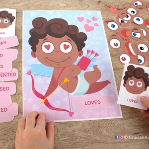 CUPID Emotions and Feelings. Valentine's Day Printable Activity ...