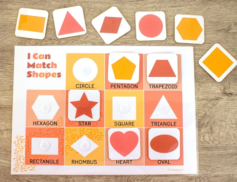 Alphabet Numbers Colors Shapes Toddler Matching Busy Book. - Etsy
