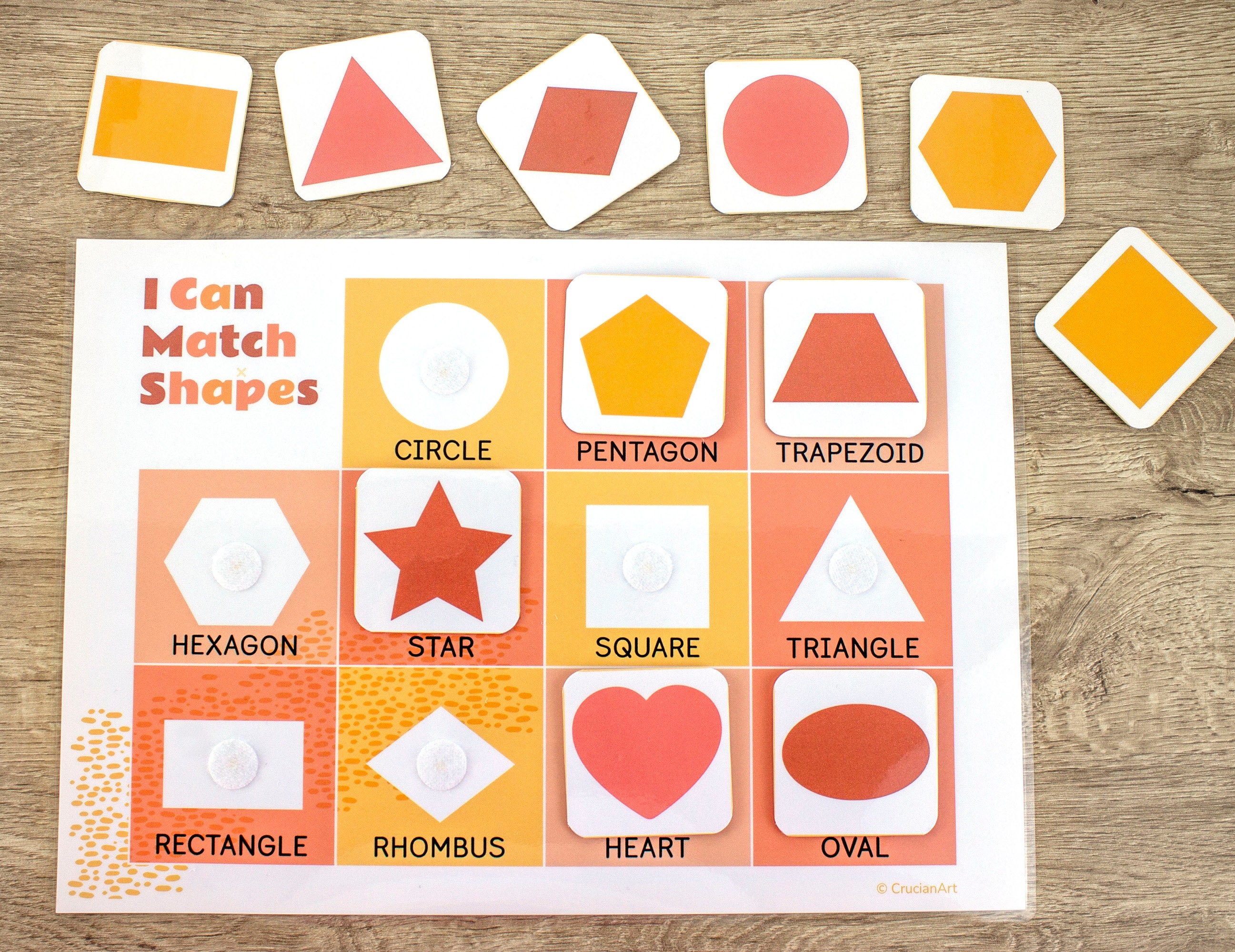 Alphabet, Numbers, Colors, Shapes Toddler Matching Busy Book. Printable ...