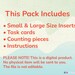Outer Space Black Hole Flisat Insert: Match & Count Printable Activity ...