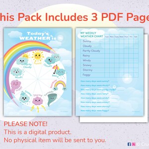 Weather Wheel Activity. Homeschool, Preschool, Kindergarten Printable ...