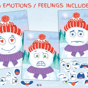 Snowman Emotions and Feelings Winter Printable Activity. Homeschool ...