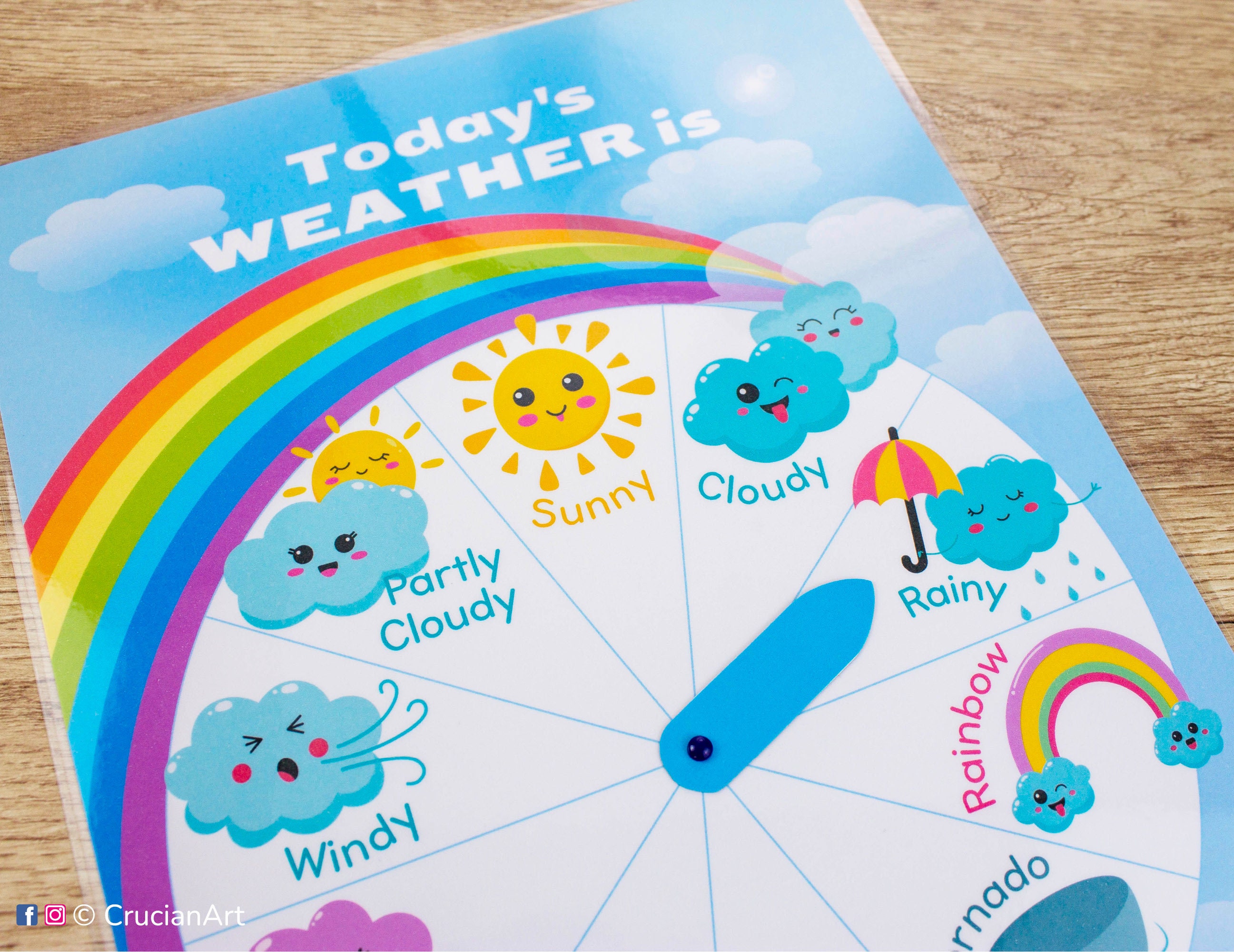 Weather Wheel Printable Toddler and Preschool Activity. | Etsy