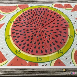 Watermelon Counting Learning Binder Activity Homeschool, Preschool, Pre ...