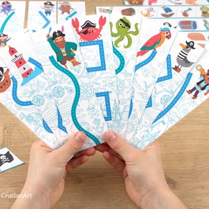 Pirate Theme Scissor Strips. Scissor Skills Activity for Boys ...