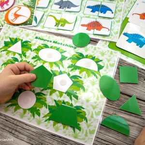 Dinosaur Toddler Printable Busy Book. Learning Quiet Workbook. Binder ...
