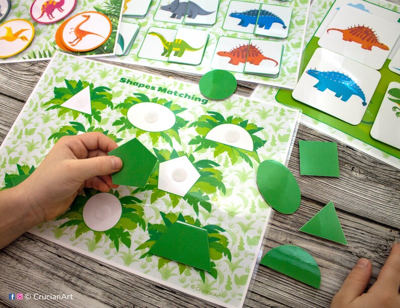 Dinosaur Toddler Printable Busy Book. Learning Quiet Workbook. - Etsy