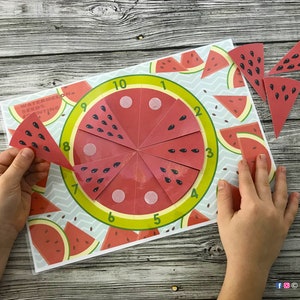 Watermelon Counting Busy Book Activity for Toddler, Preschooler ...