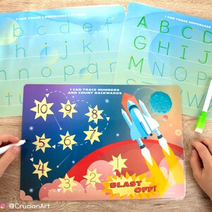 Space Busy Book. Printable Preschool, Pre-k, Kindergarten Learning ...