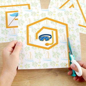Summer Cutting Practice: Printable Scissor Skills Activities for Fine ...