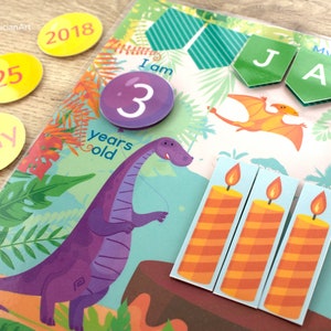 Dinosaur Themed Custom Name Spelling Activity. Printable Toddler Name ...