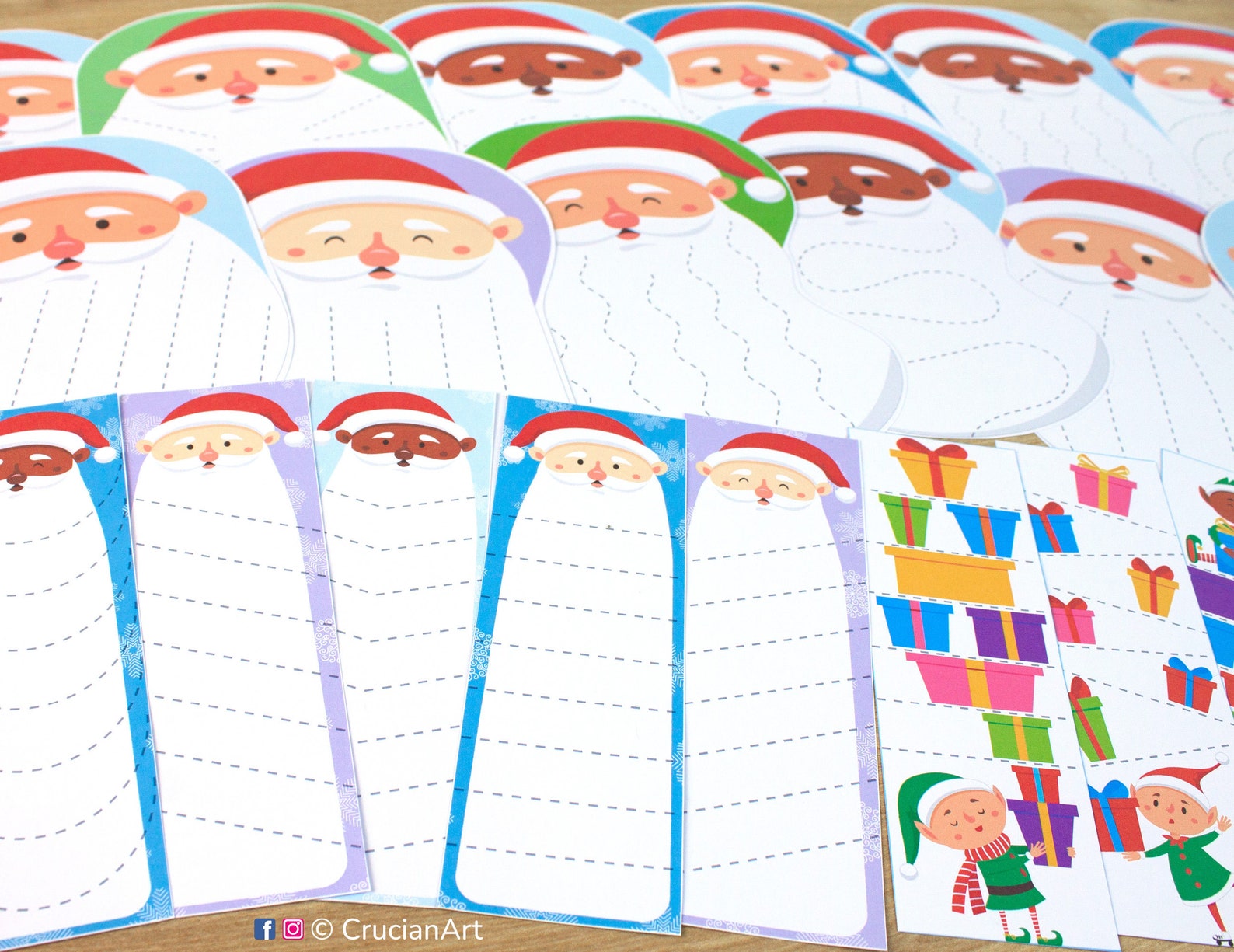 Santas Beard Cutting Activity. Christmas Scissor Skills - Etsy