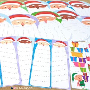 Santa’s Beard Cutting Activity. Christmas Scissor Skills Printable ...