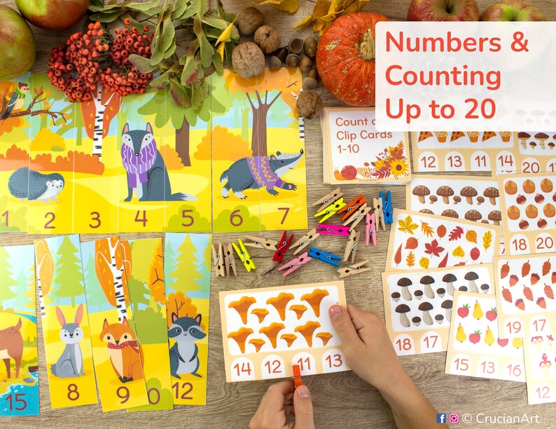 Fall Unit Printable. Autumn Preschool, Pre-k Learning Activities. - Etsy