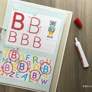 Uppercase Alphabet Workbook: Printable Tracing Worksheets for ...