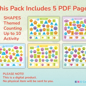 Shapes I Spy Counting Activity. 2D Shapes Printable Worksheets ...