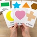 Shapes and Colors Flashcards: Toddler Visual Cards, Preschool Learning ...