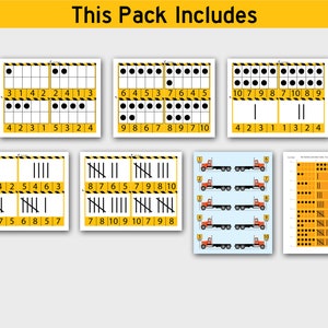 Count & Clip Cards | Construction Truck Count to 10 Homeschool ...