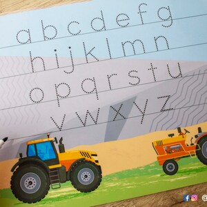 Construction Trucks Custom Name Tracing Worksheet. Personalized Writing ...