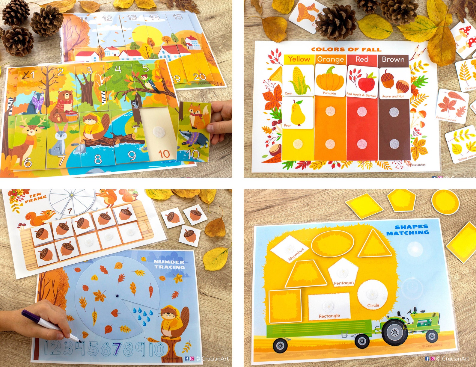 Four Seasons Bundle: Fall Winter Spring & Summer Busy Book. - Etsy