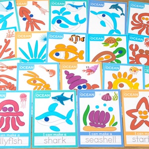 Ocean Animals Playdough Mats: Printable Play Dough Activity for Toddler ...