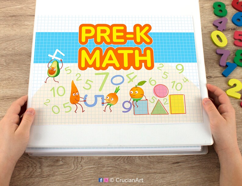 PRE-K MATH Printable Bundle. Prekindergarten Learning Binder. Preschool ...