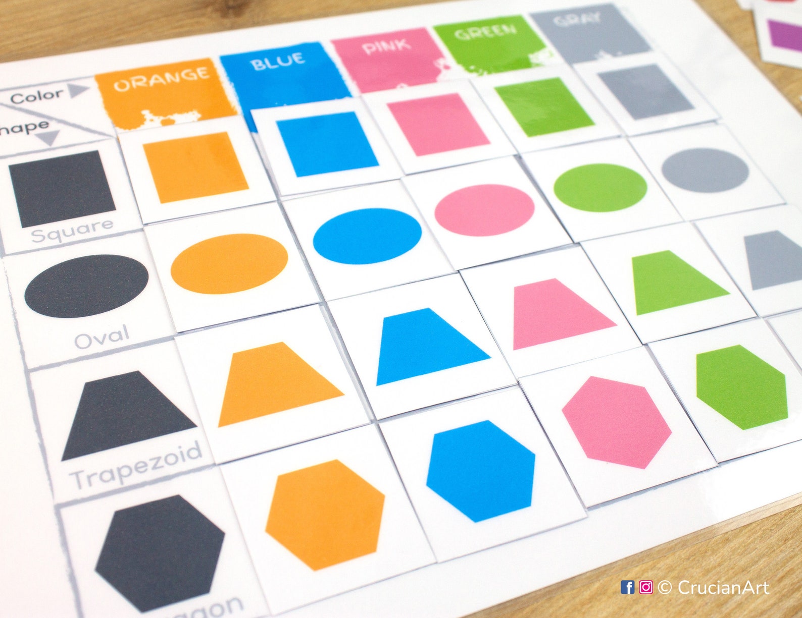 Shape & Color Sorting Printable Activity. Toddler Busy Book - Etsy