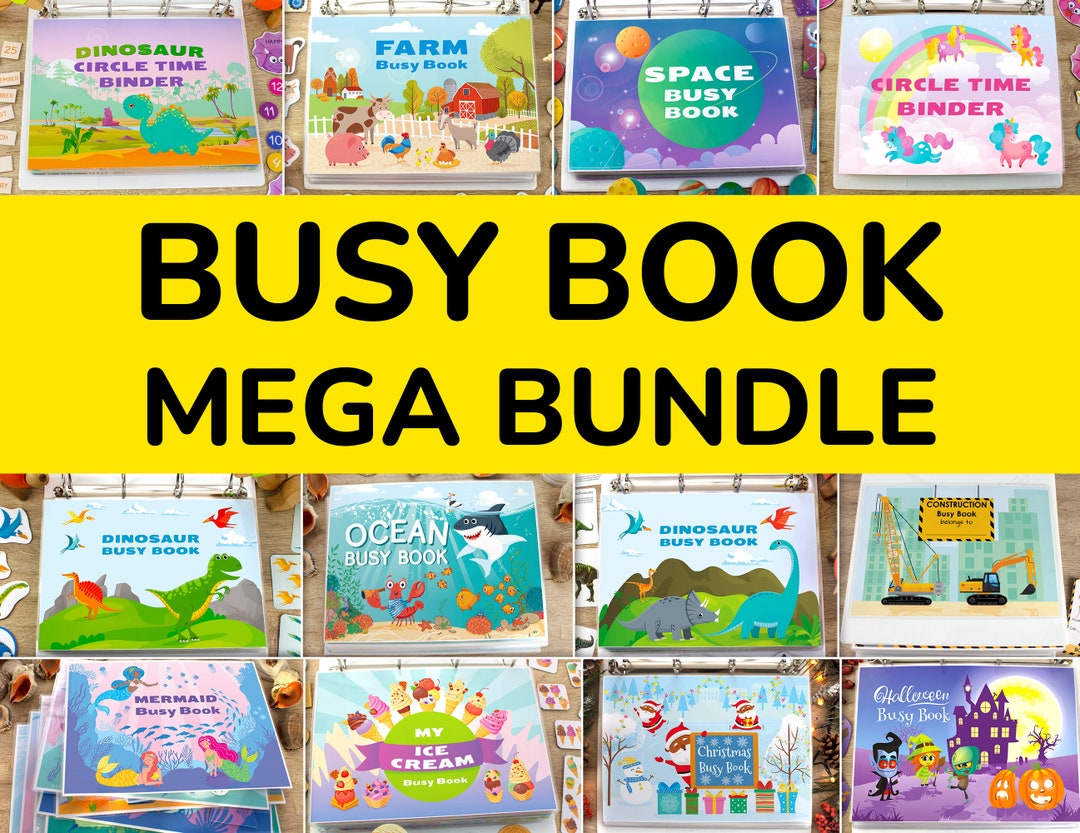 Busy Book Mega Bundle. Toddler & Preschool Learning Binder. Activity ...