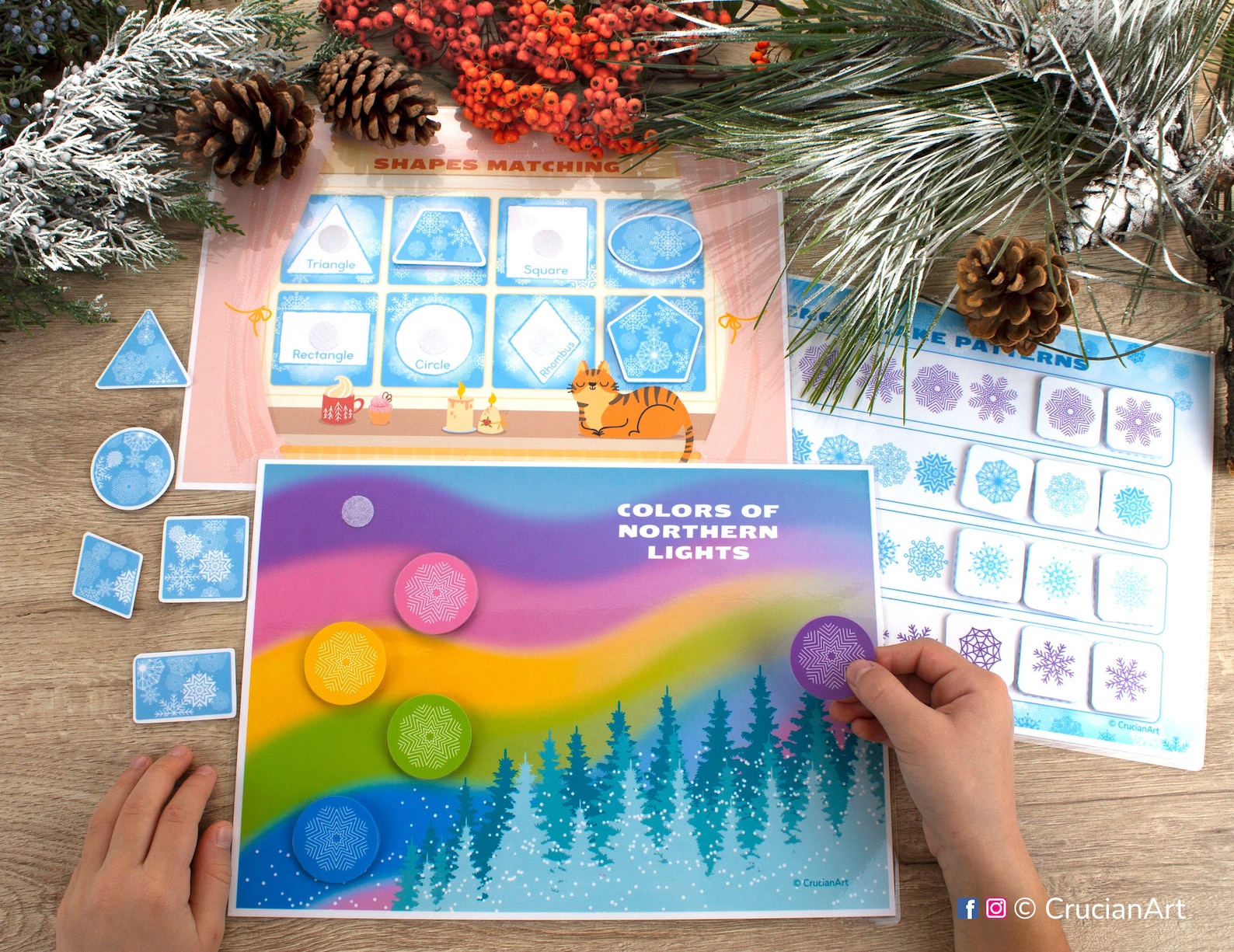 Winter Printable Busy Book. Preschool Learning Binder. - Etsy