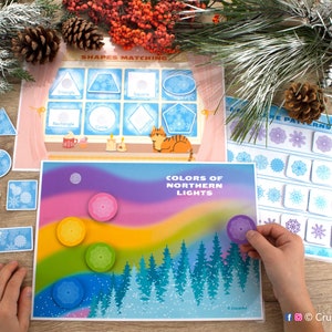 Winter Printable Busy Book. Preschool Learning Binder. Preschool ...