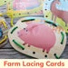 WEATHER Lacing Cards. Printable Fine Motor Skill Tying Toy for Toddler ...