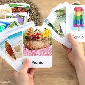 Summer Words 3-part Cards. Printable Learning Flashcards Activity ...
