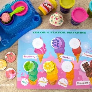 ICE CREAM Printable Busy Book. Preschool & Toddler Learning Activities ...