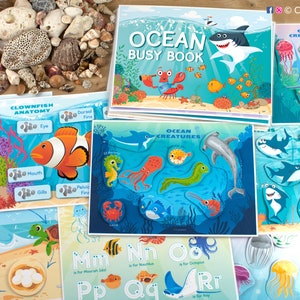 Ocean Animals Activity Book. Under the Sea Printable Busy Book. Ocean ...