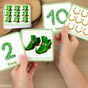Saint Patrick's Day Counting Activity: Printable Matching Cards ...