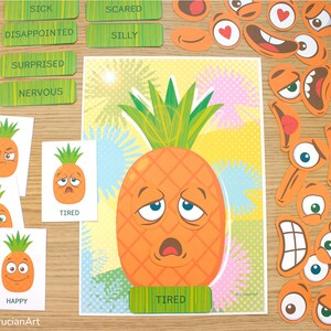 Emotions and Feelings Printable Activity. Pineapple Theme Toddler ...