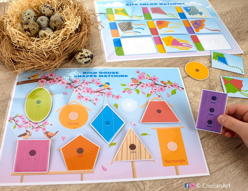 Spring Busy Book. Printable Preschool Activity Book. Preschool - Etsy