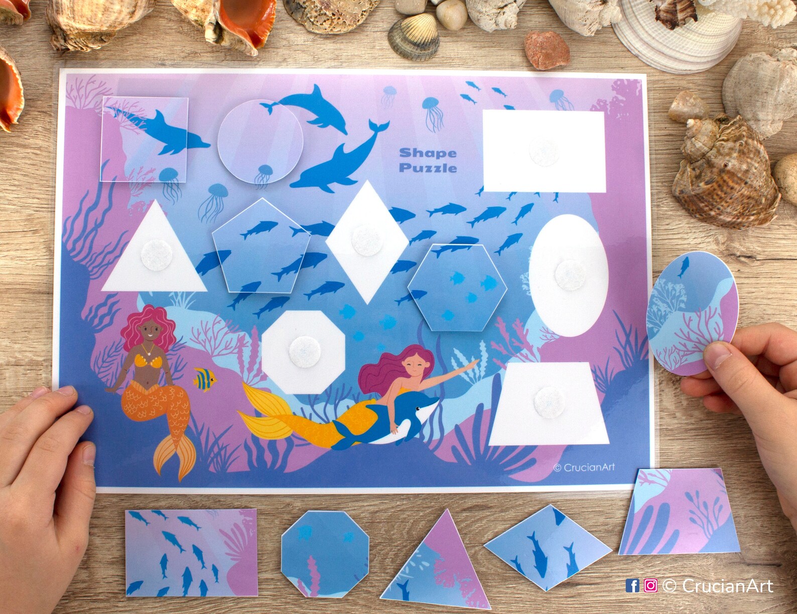 Mermaids Sorting & Matching Printable Busy Book for Girls. - Etsy