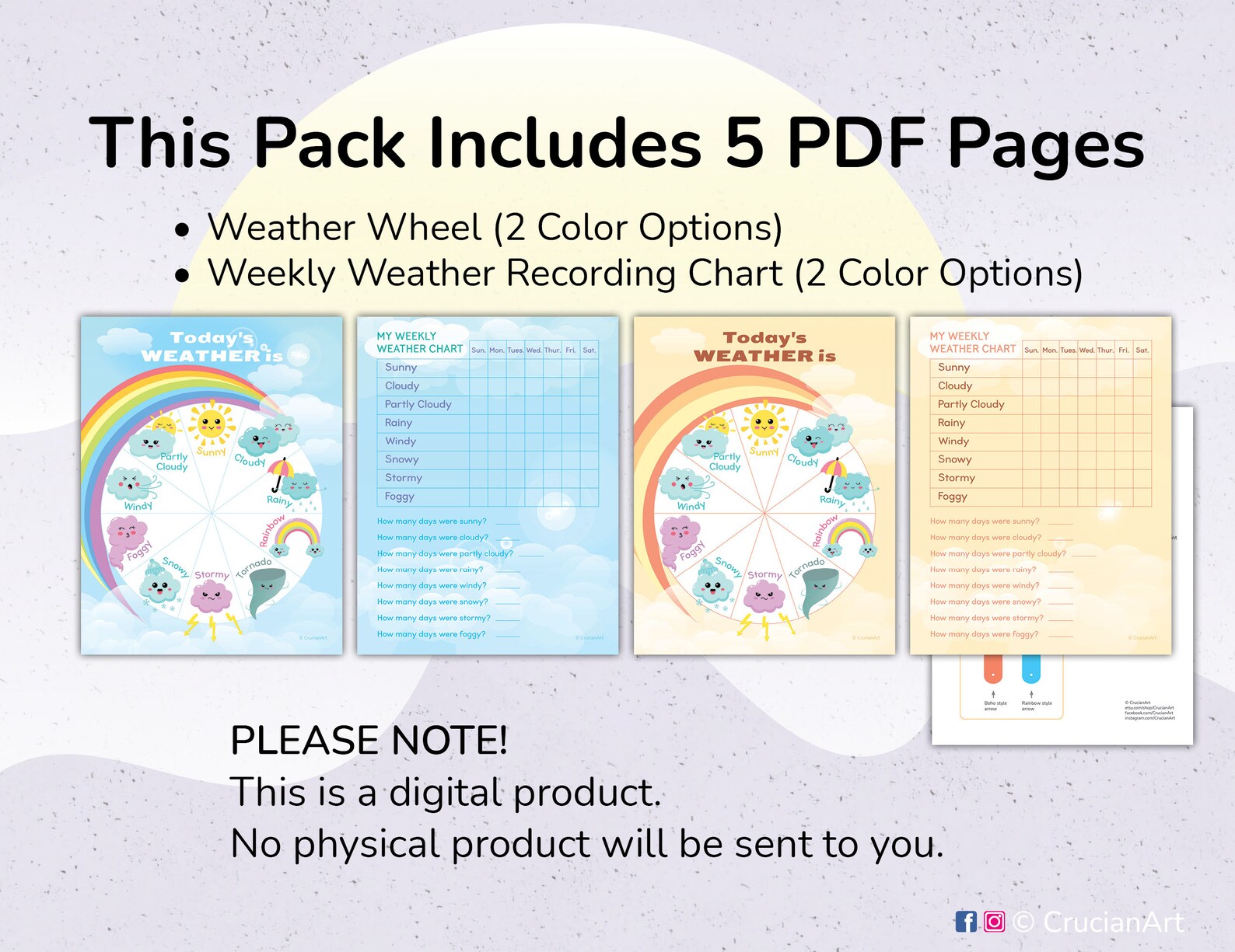 Weather Wheel Printable Toddler and Preschool Activity. Montessori ...