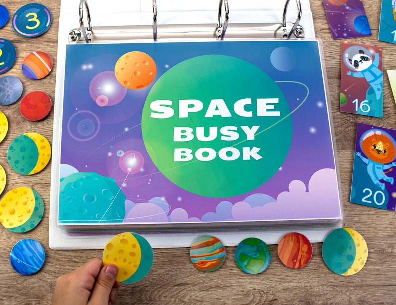 Space Busy Book. Printable Preschool Pre-k Kindergarten - Etsy