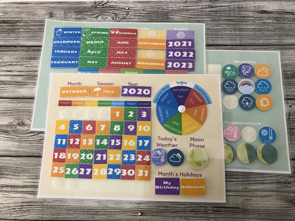 Circle Time Perpetual Calendar. Printable Circle Time - Etsy