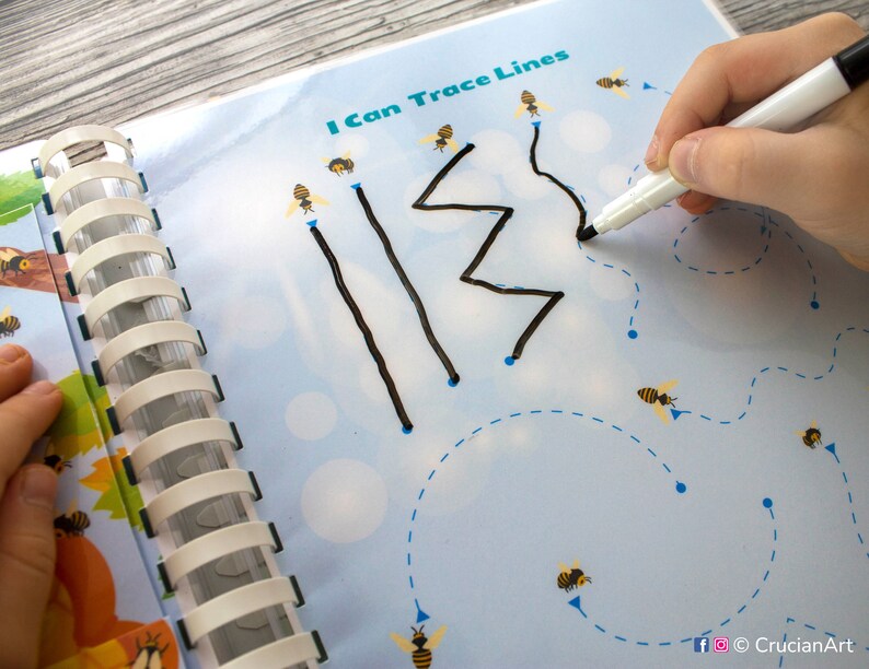 Honey Bee Preschool Printable Busy Book. Honeybee Activity. - Etsy