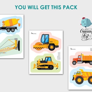 Construction Lacing Cards. Printable Fine Motor Skills Activity for ...